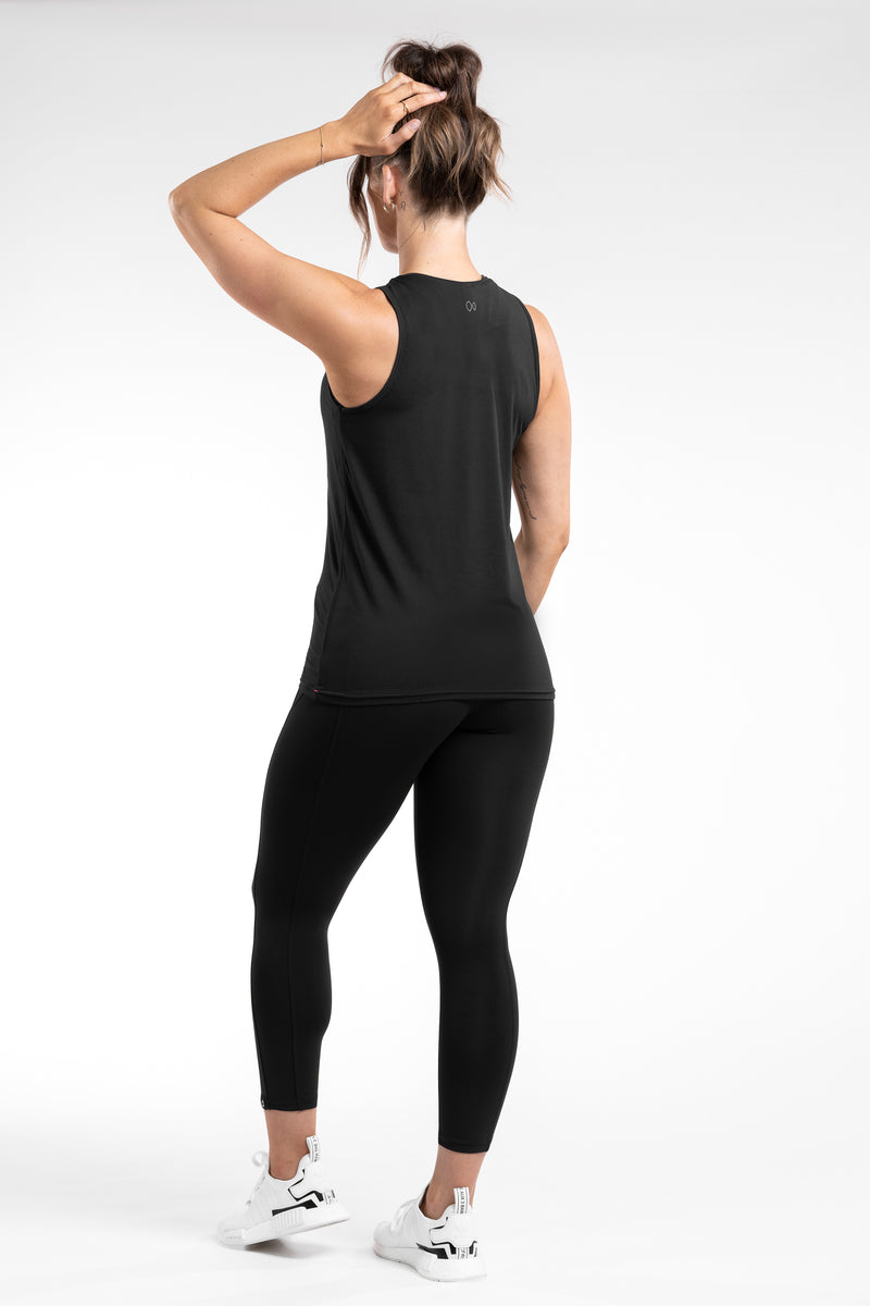 HIGH NECK TANK - BLACK - ( FLEXLITE ) – morfa