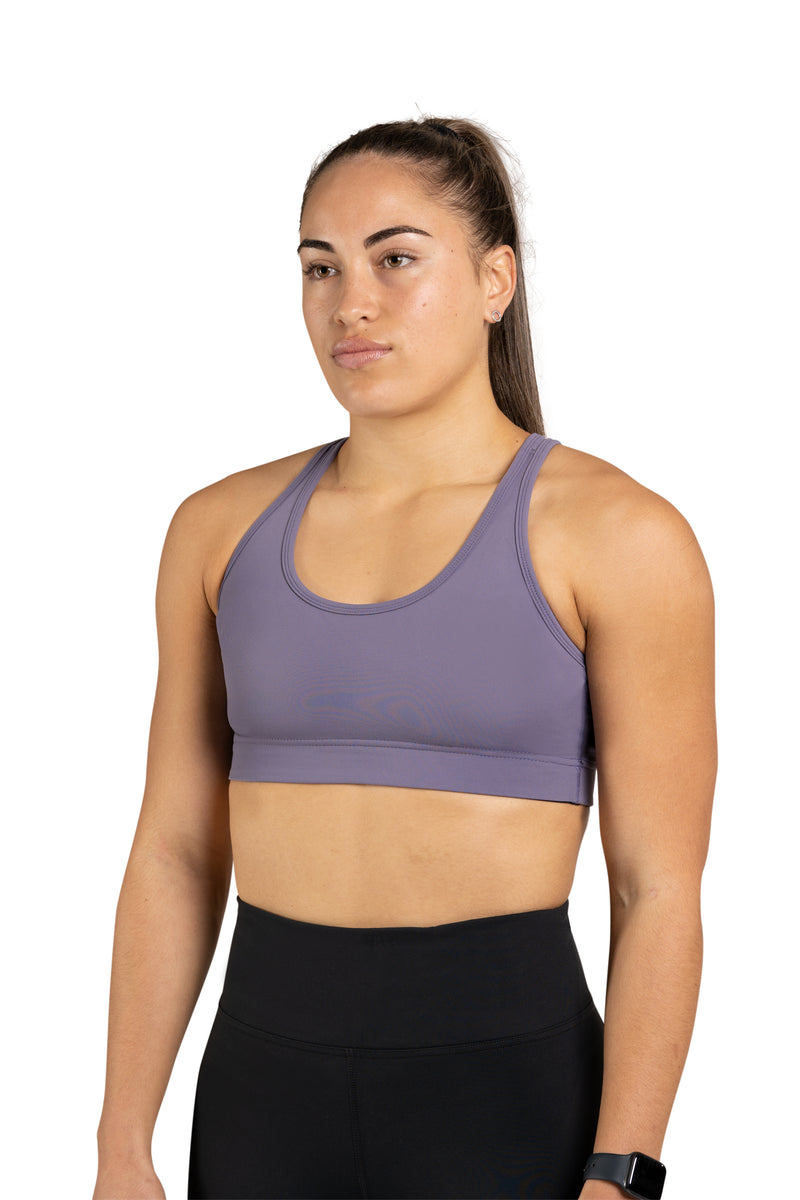 Cut Out Sports Bra Pastel Purple Morfa